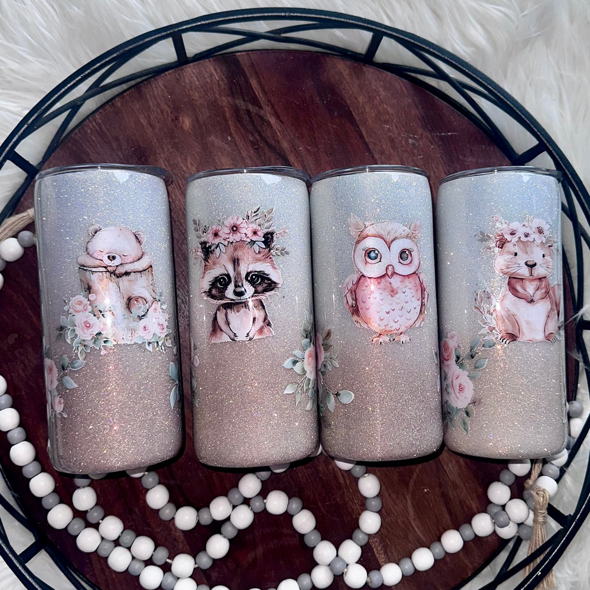 *Woodland Animals Tumblers - 15 oz In Stock – Beeutiful Creations by Lori